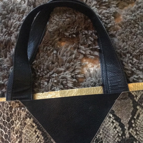Bags | Snake Print Tote | Poshmark